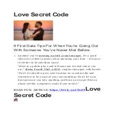 Love secret code
