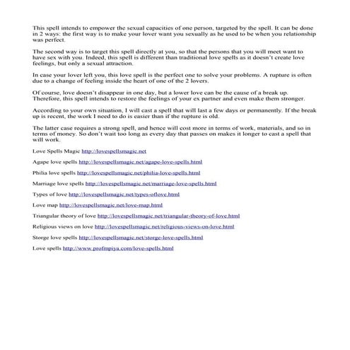 Supernatural Powers and Love spells | PDF