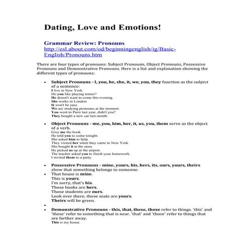 Love themed lesson | DOC | Dating | Family and Relationships