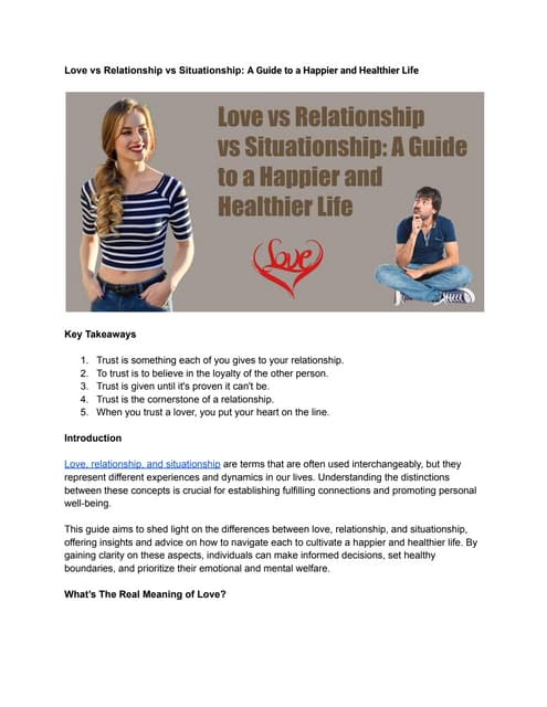 Relationship Awareness | PDF