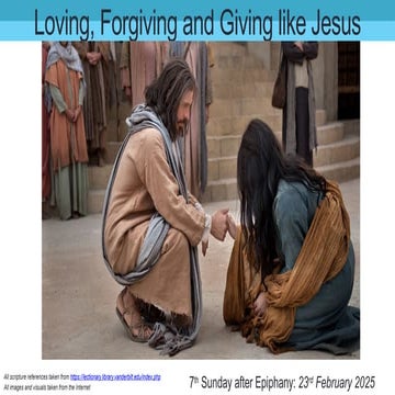 Loving Forgiving and Giving like Jesus 230225 Holy Light LC.pptx