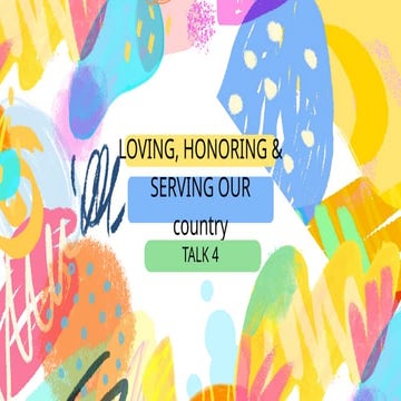 loving, honoring & serving our country.pptx | Christianity | Religion ...