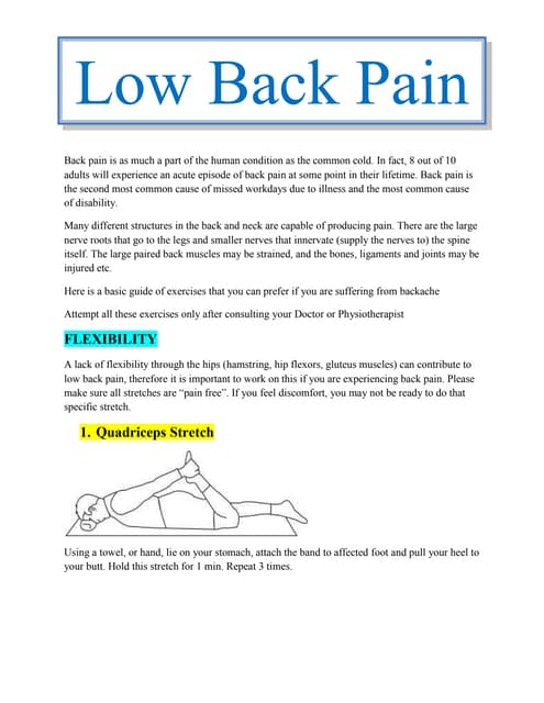 Passive Range Of Mobilization Exercises | PDF
