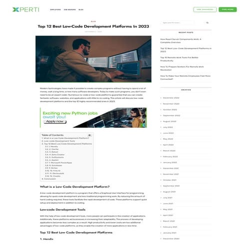 Top 12 Best Low-Code Development Platforms In 2023 | PDF