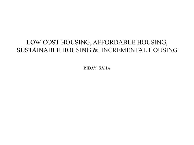 Aranya Low Cost Housing | PDF