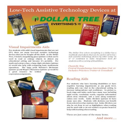 Low tech devices | PDF