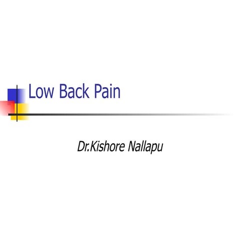 Low Back Pain | PPT