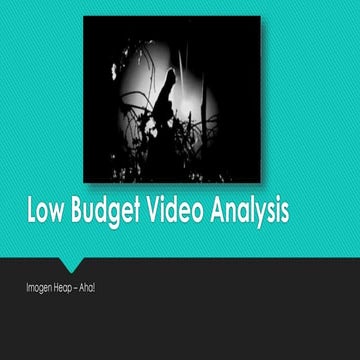 Low budget video analysis | PPT