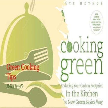 Low Carbon Action To Practice Green Cooking | PPTX