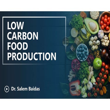 Low Carbon Food Production | PDF