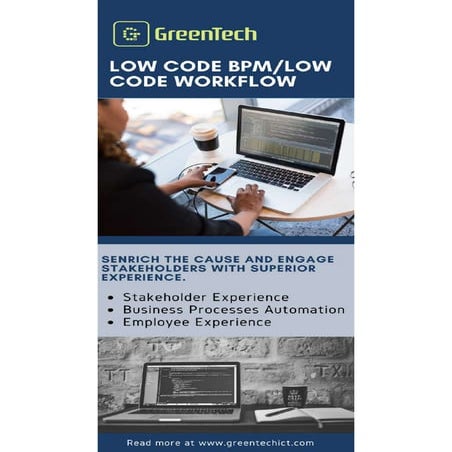 Low Code Bpm Low Code Workflow Greentech Consulting Llc Pdf