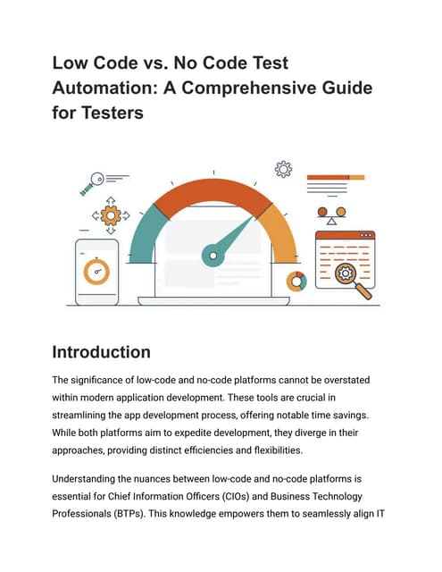 The Future of No-Code and Low-Code Platforms | PDF
