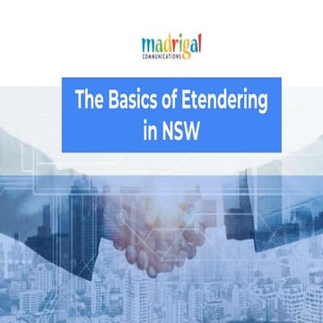The Basics of Etendering in New South Wales | PPTX