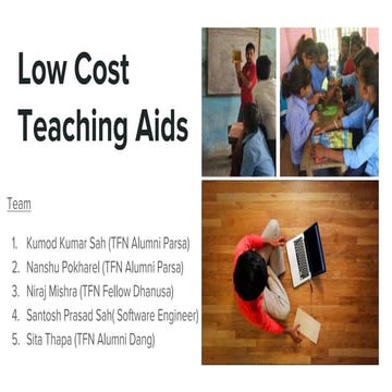 Low Cost Teaching Aids | PPTX