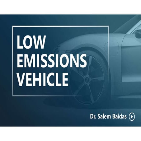 Low Emission Vehicle | PDF
