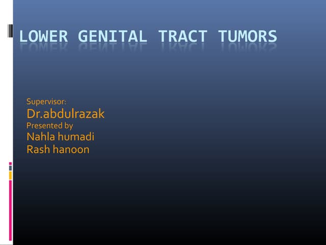 Benign lesions of the cervix, vagina and vulva | PPT