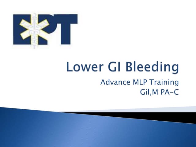 Lower GI - Bleed | PPT