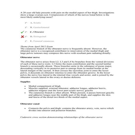 MRCS preparation emrcs questions Lowerlimb | PDF