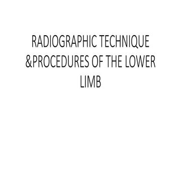 the lower limb positioning | PPTX