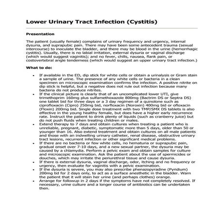 Lower Urinary Tract Infection | DOC