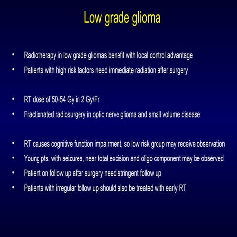 Low grade glioma | PPT