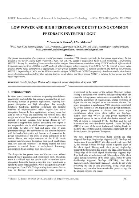 Implementation of D Flip Flop using CMOS Technology | PDF | Physics ...