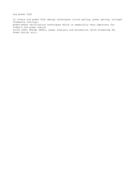 Low power vlsi | PDF Low power vlsi | PDF