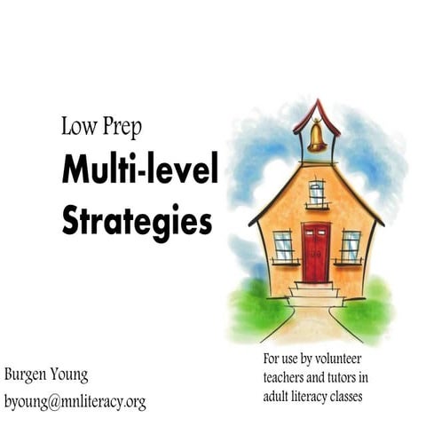 Low Prep Strategies for Multi-level Classes that Volunteer Tutors Can ...