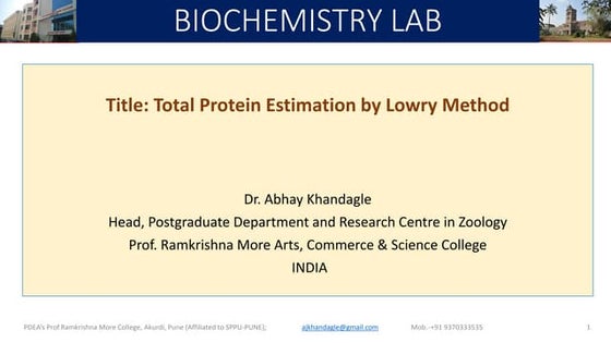 Estimation of dna by diphenylamine method | PPT