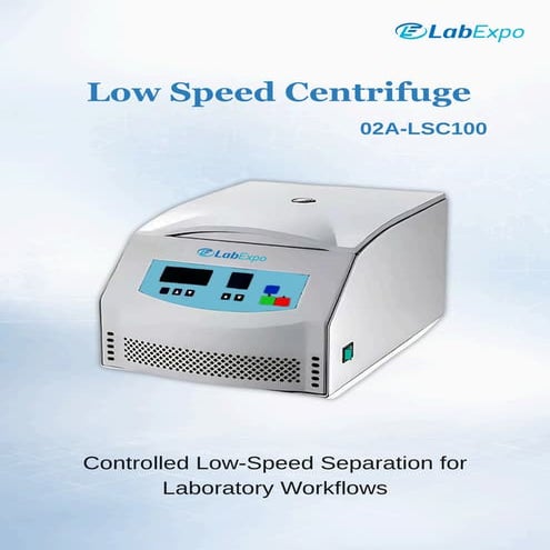 High Speed Centrifuge 02A-HSC102 | Laboratory Centrifuge | PDF