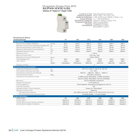 T2 AC Surge Protection | PDF