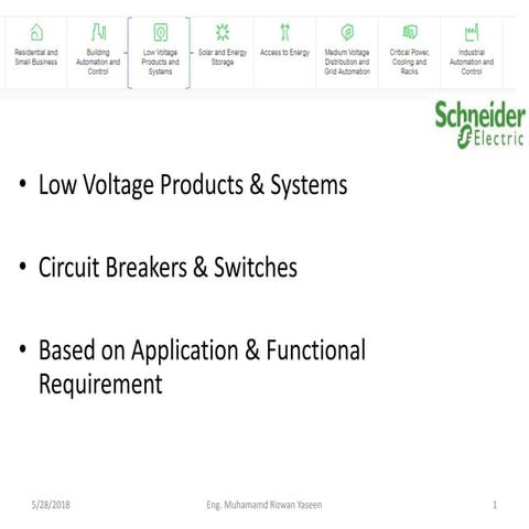 Low voltage products | PPT