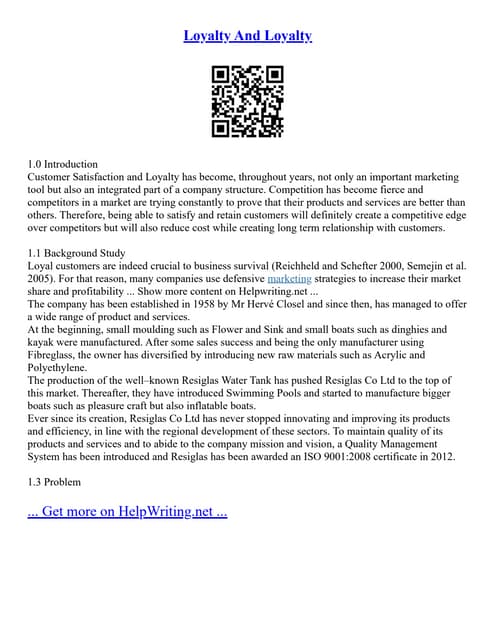 Essay On Loyalty | PDF