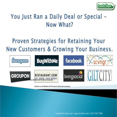 Loyalty programs textcher august 2011 | PPT