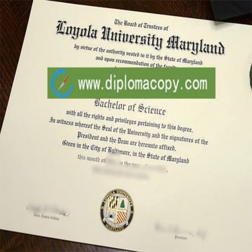 Loyola University Maryland diploma | PPT