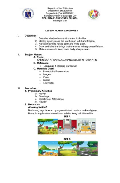 LE_GMRC1_Q2_W1_v2.pdf LESSON EXEMPLAR IN GRADE 1 | PDF