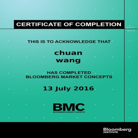 Bloomberg Market Concepts (BMC) | PDF