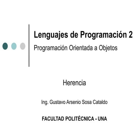 Herencia_POO.ppt | Programming Languages | Computing