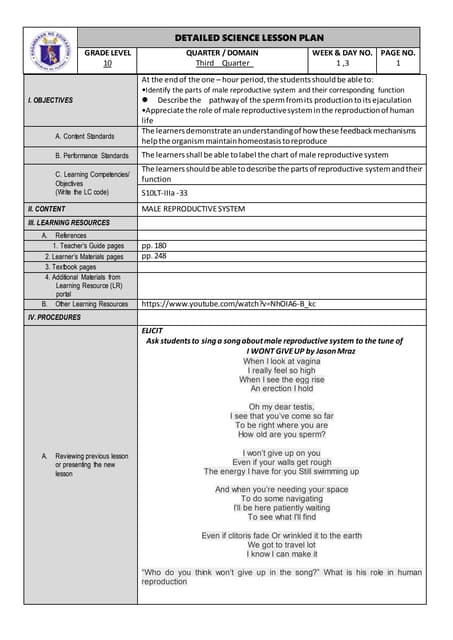 Daily Lesson Plan in Science 10 (Nucleic Acid) | PDF