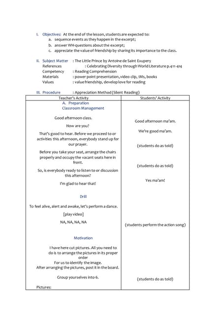 Lesson plan travelogue | PDF