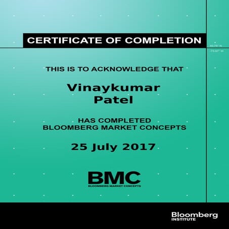 Bloomberg Market Concepts Certification | PDF