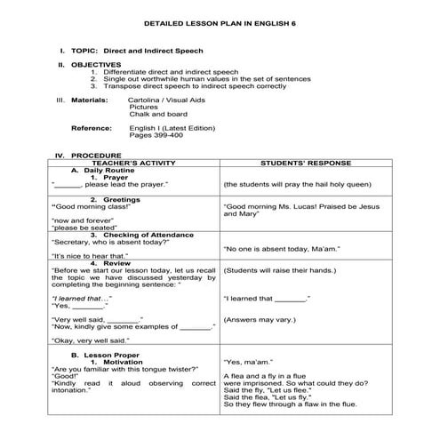 Transition words lesson plan | DOCX