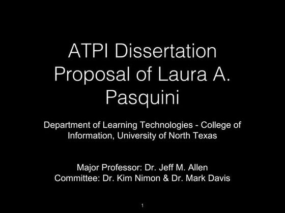 Example Dissertation Proposal Defense Power Point Slide | PPT