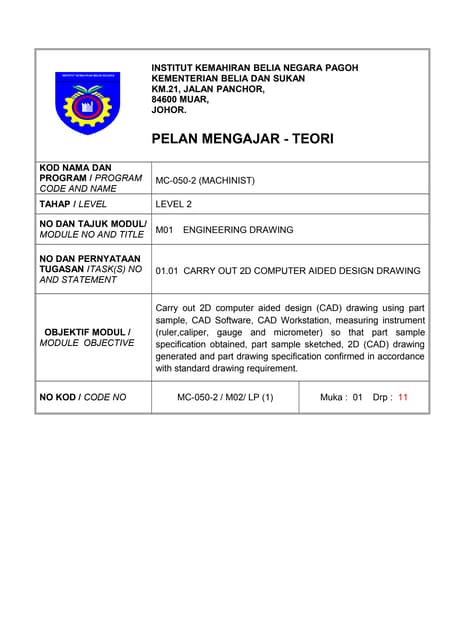 TINGKATAN 1 : RBT - Bab 4 : Lakaran | PPT
