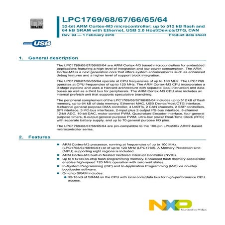 Lpc1769 68 67_66_65_64 | PDF