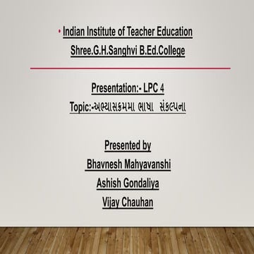 LPC 4 Role of Language | PPTX