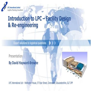 LPC Facility Design And Re-engineering Presentation | PPT