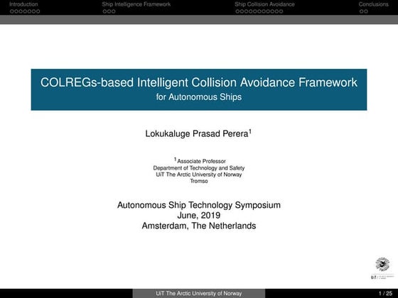 UiT Autonomous Ship Program | PPT