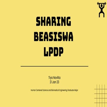 Tips and Trick Mendapatkan Beasiswa LPDP | PPTX