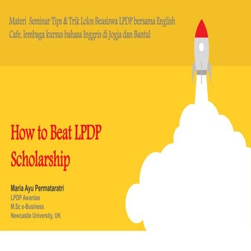 Lpdp tips and tricks (english cafe) | PPTX